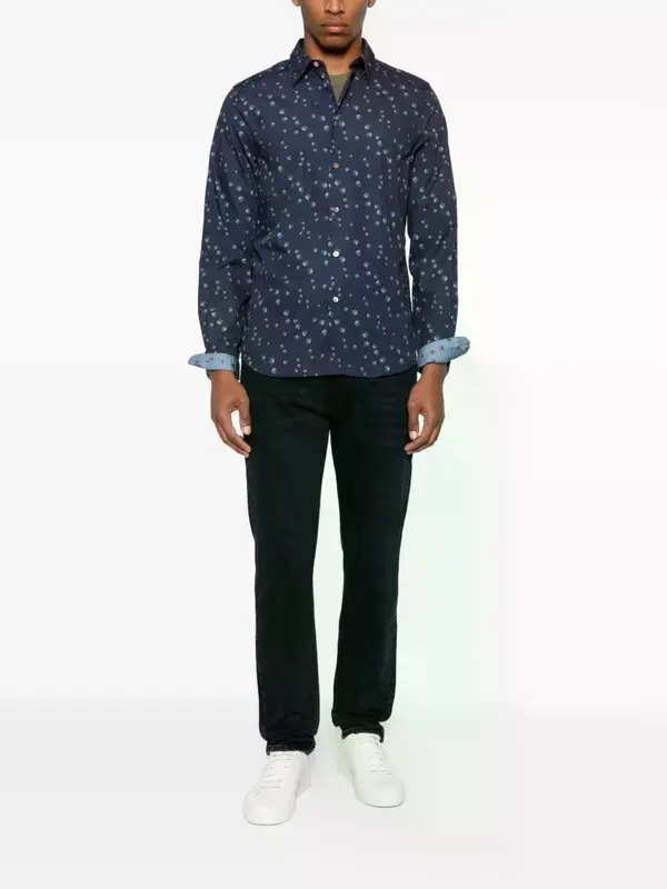 Paul Smith Patterned Shirt - Blue