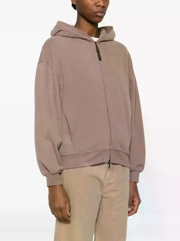 Brunello Cucinelli Zip-up Hoodie - Brown