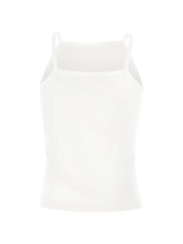 COURREGES Logo-embroidered Tank Top