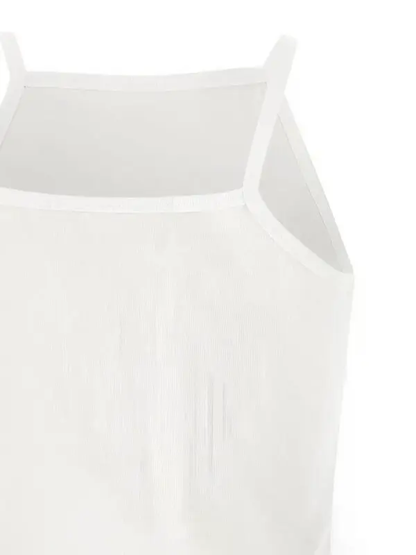 COURREGES Logo-embroidered Tank Top