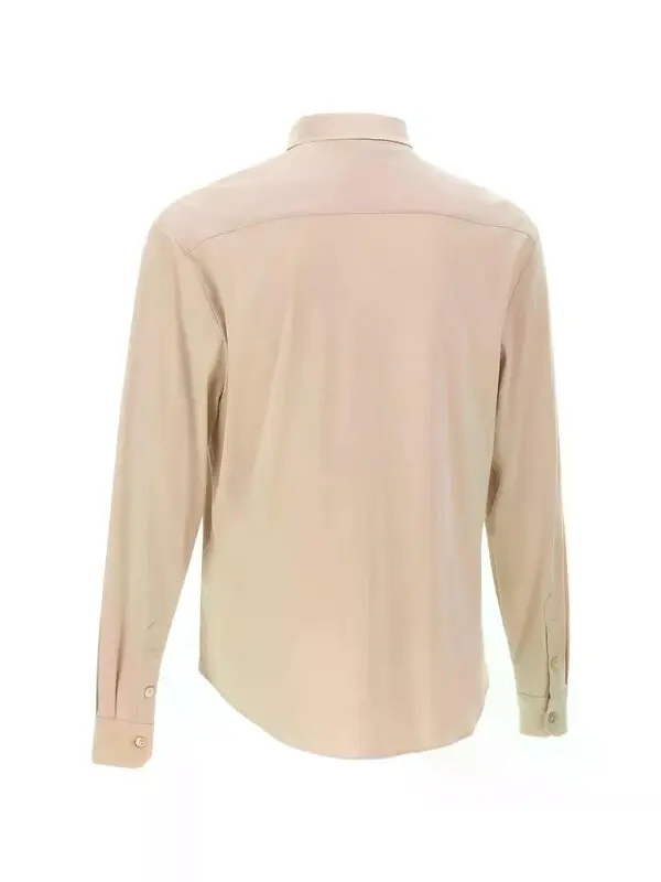 Eleventy Double-button Collar Shirt - Neutrals