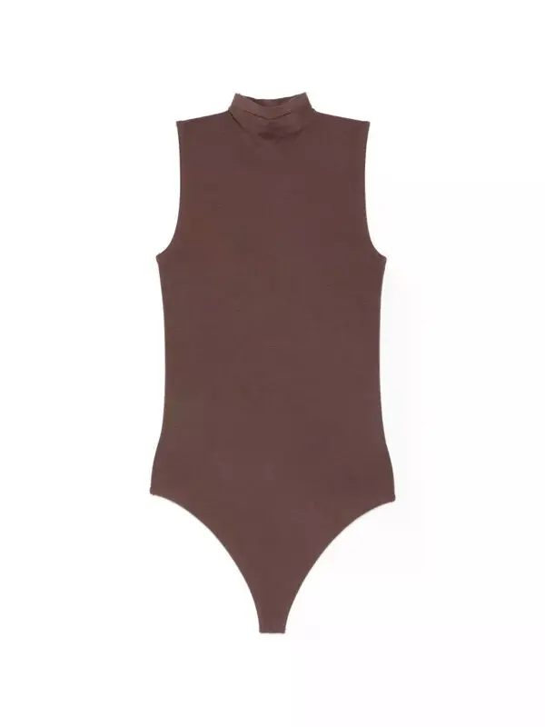 Wolford Roll-neck Sleeveless Bodysuit - Brown