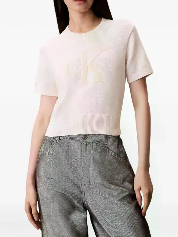 Calvin Klein Logo-embroidered T-shirt
