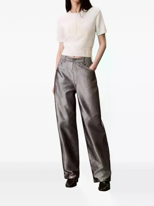 Calvin Klein Logo-embroidered T-shirt