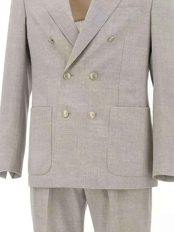 Eleventy Double-breasted Patch Pocket Suit
