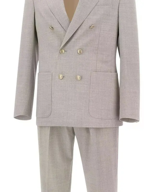 Eleventy Double-breasted Patch Pocket Suit