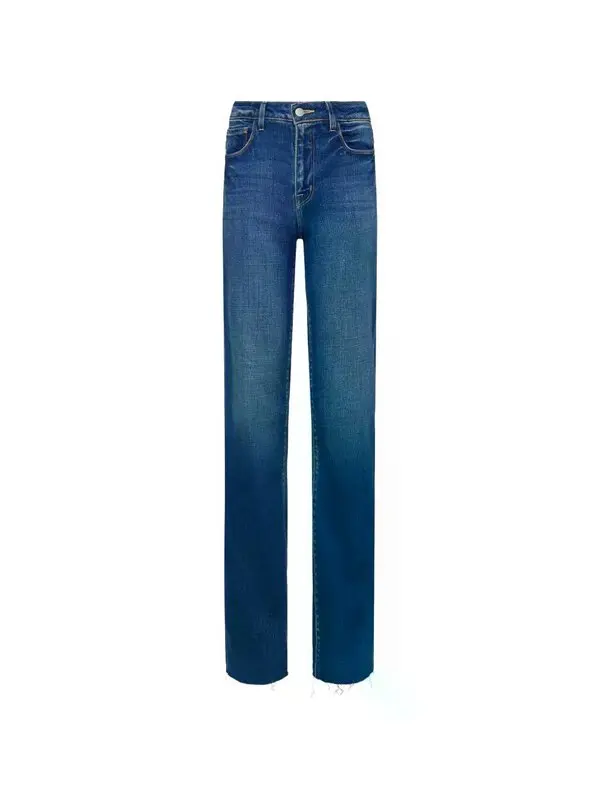 L'Agence Frayed Hem Jeans