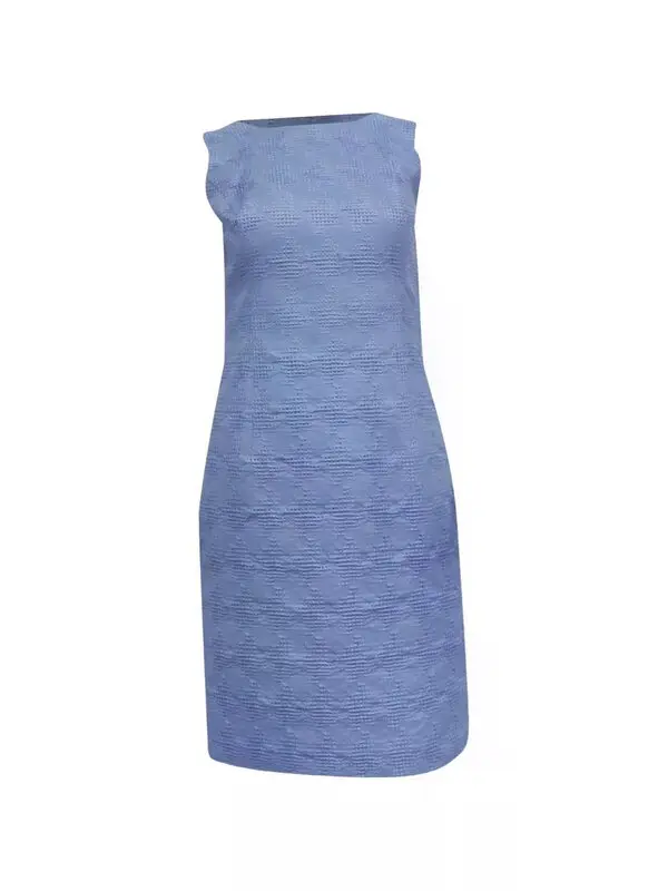 Oscar De La Renta Textured Sleeveless Midi Dress