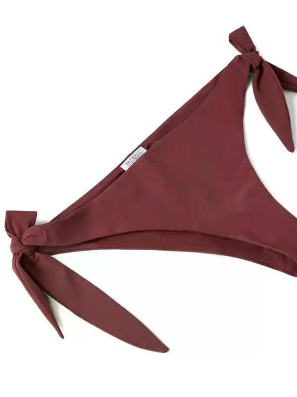 Brunello Cucinelli Tie-side Bikini Bottom - Brown