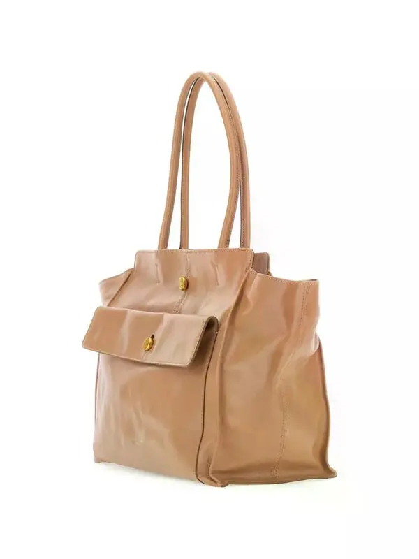 GIANNI CHIARINI Cher Flap-pocket Tote Bag - Neutrals