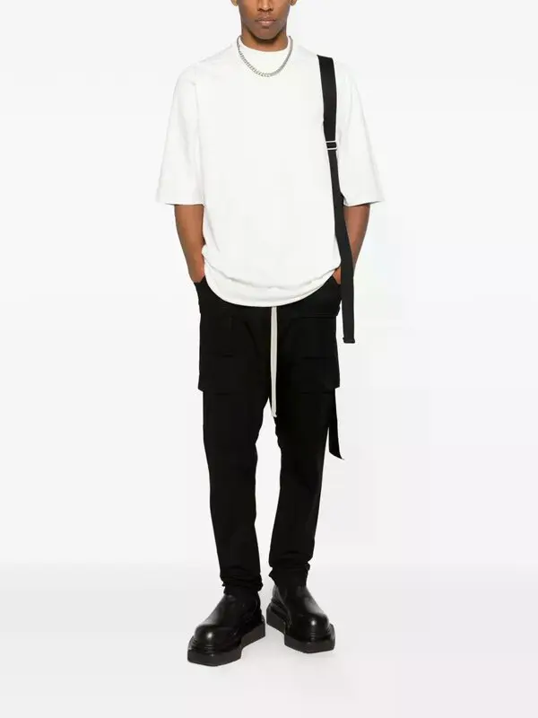 Rick Owens Drawstring Cotton Trousers - Black