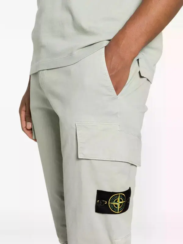 Stone Island Cargo-pocket Trousers - Green
