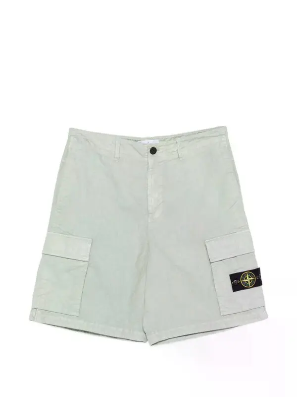 Stone Island Cargo-pocket Shorts - Green
