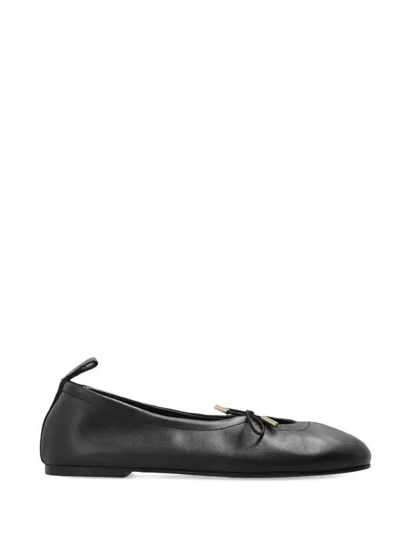 ALOHAS Leather Ballet Flats - Black