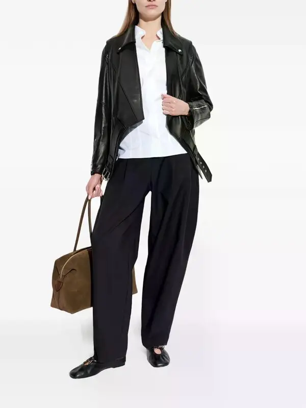 ALOHAS Leather Ballet Flats - Black