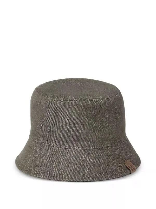 Brunello Cucinelli Monili Denim Bucket Hat - Grey