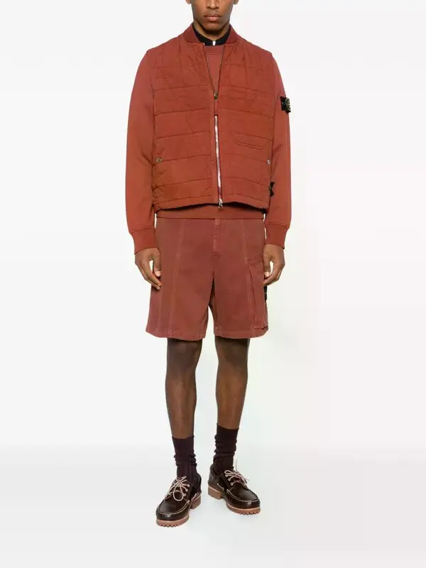 Stone Island Logo-patch Gilet - Brown