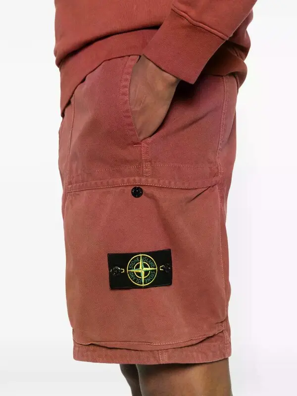 Stone Island Logo-patch Cargo Shorts