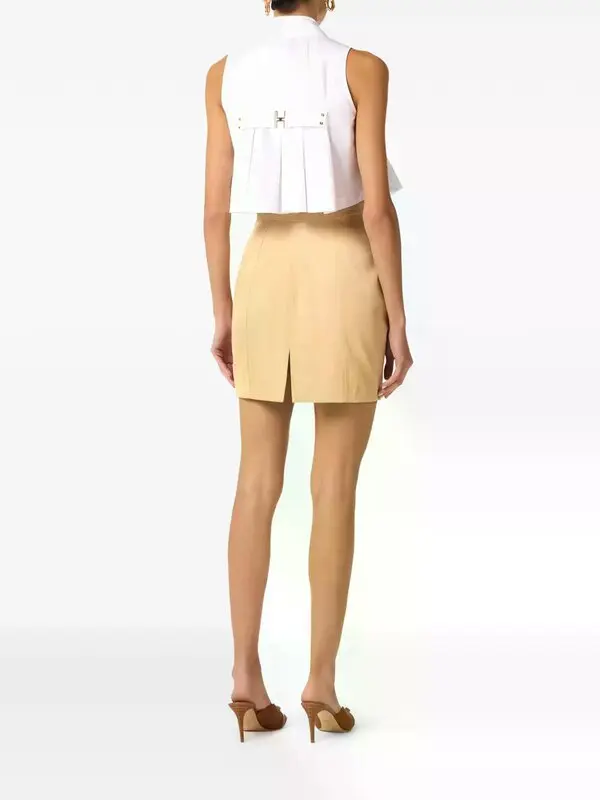 Elisabetta Franchi Button Pocket Mini Skirt