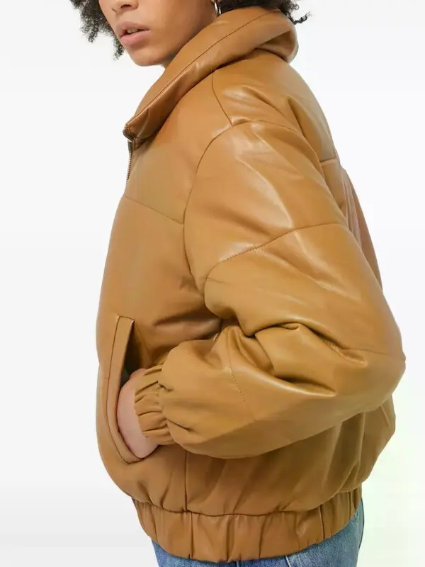 Abercrombie Padded Zip Jacket - Brown