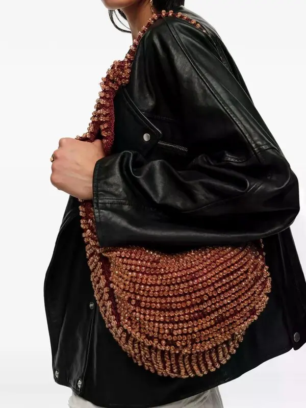 Bimba Y Lola Beaded Shoulder Bag