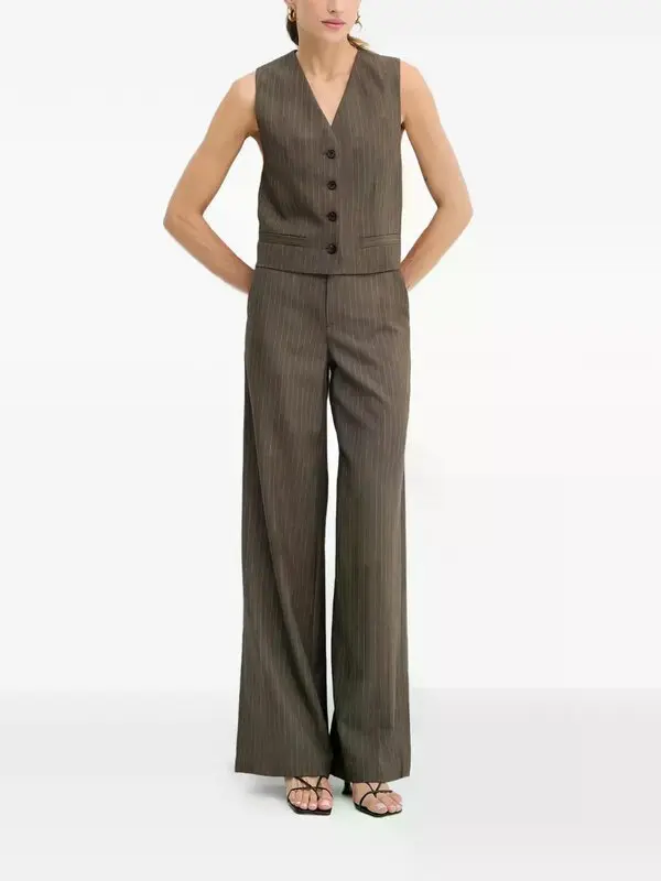 Miss Sixty Pinstripe Button Trousers