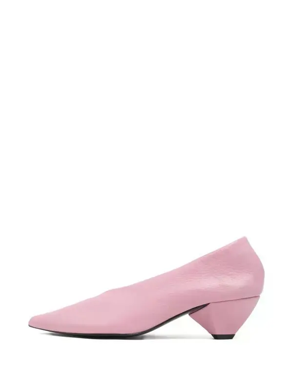 Bimba Y Lola Pointed-toe Leather Pumps - Pink