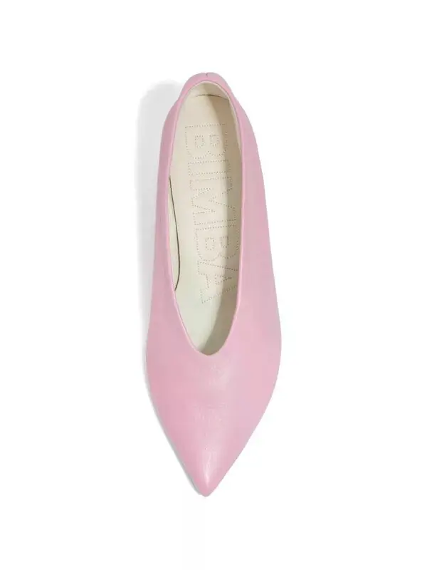 Bimba Y Lola Pointed-toe Leather Pumps - Pink