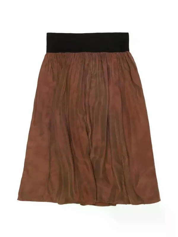 Bimba Y Lola Plated Midi Skirt - Neutrals