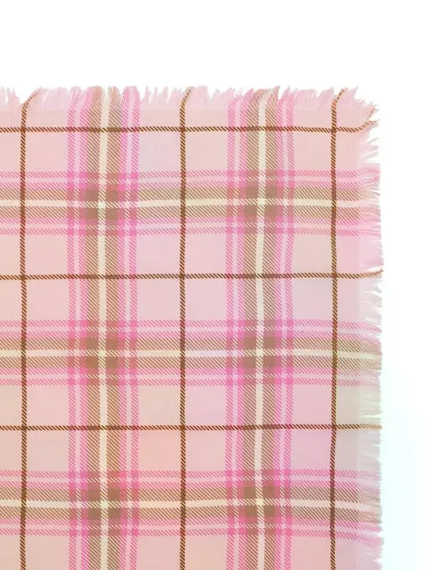 Eric Bompard Woven Tartan Square Scarf