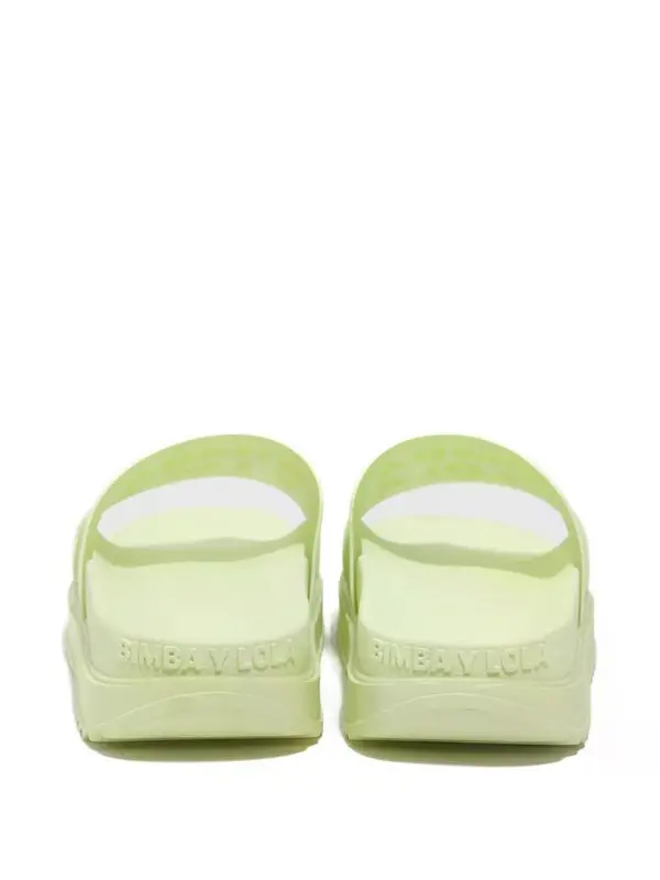 Bimba Y Lola Logo Embossed Flatform Slides