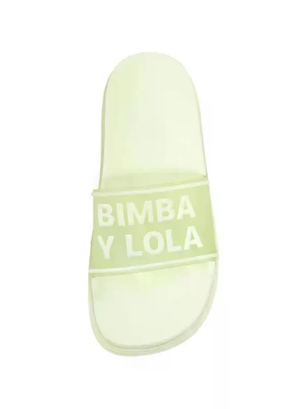 Bimba Y Lola Logo Embossed Flatform Slides