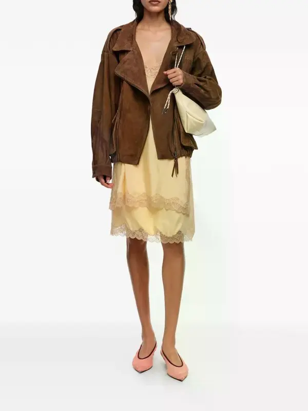 Bimba Y Lola Zip-fastening Suede Jacket