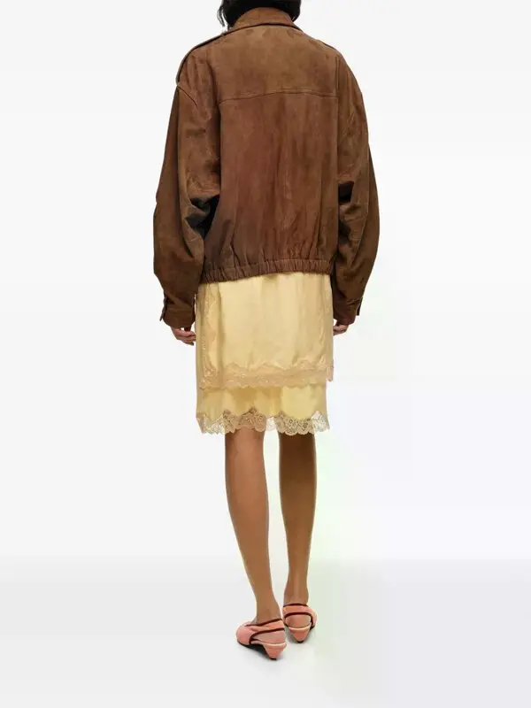 Bimba Y Lola Zip-fastening Suede Jacket