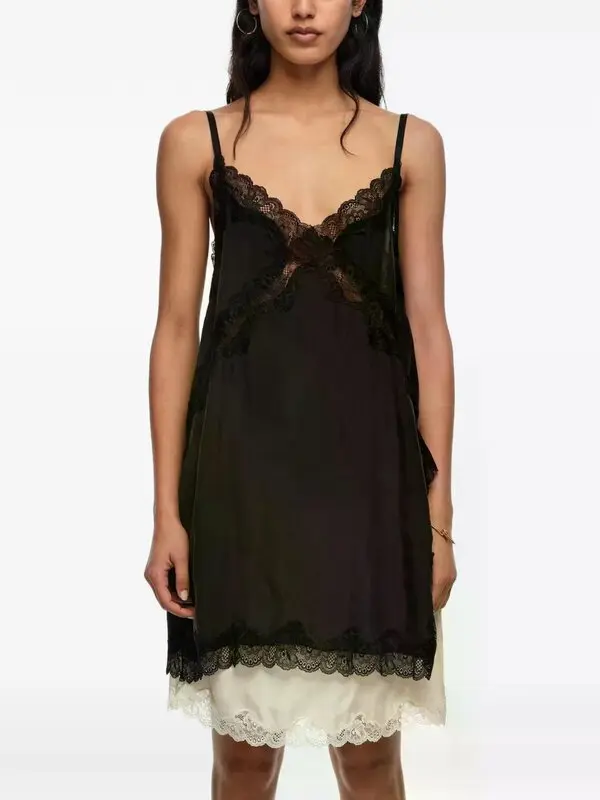 Bimba Y Lola Lace-trimmed Top - Black