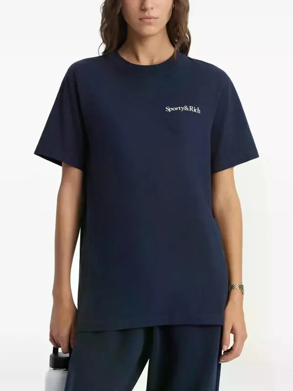 Sporty & Rich Logo-print T-shirt