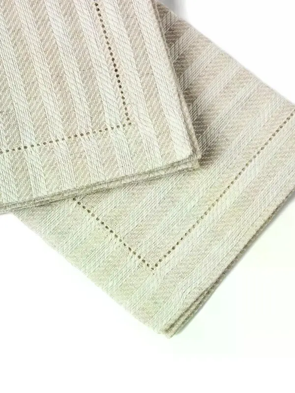 Brunello Cucinelli Chalk Striped Linen Napkins