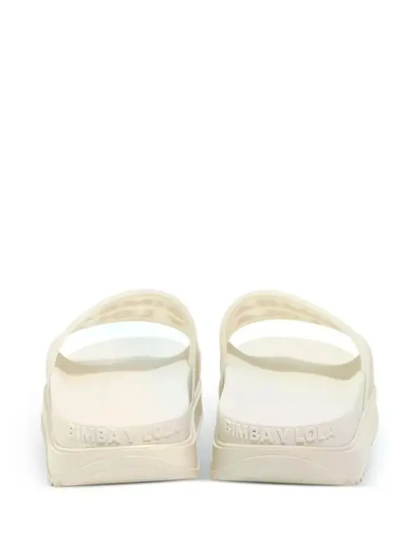 Bimba Y Lola Platform Flip Flop Slides - White