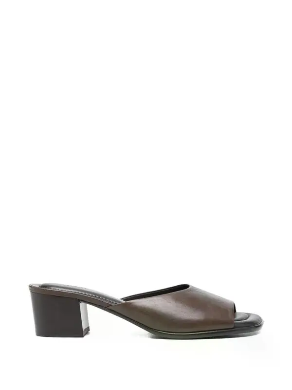 LEMAIRE Square-toe Heeled Mules