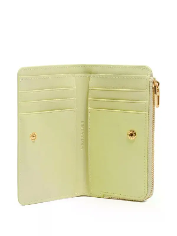 Bimba Y Lola Logo-print Zip Wallet - Neutrals