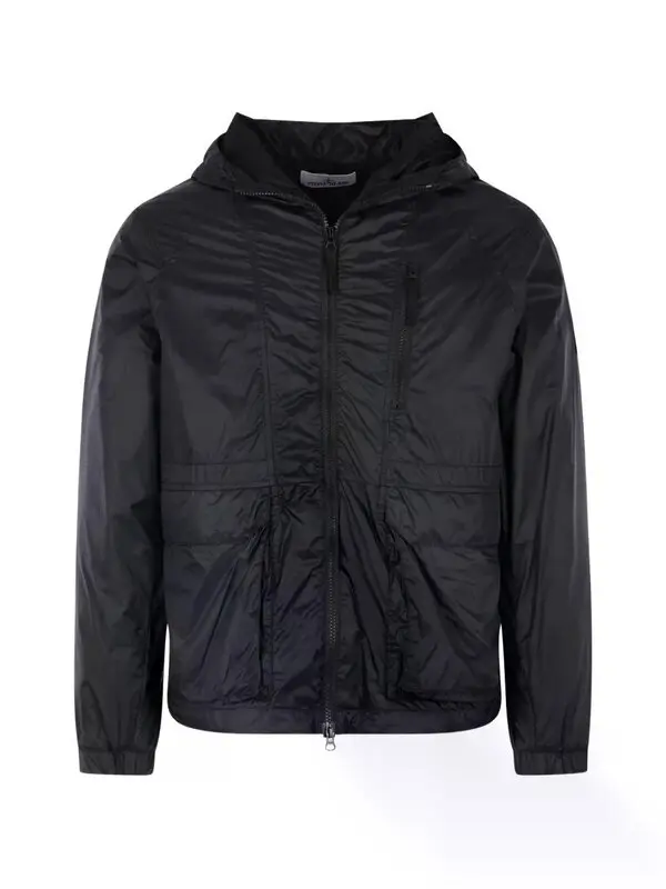 Stone Island Hooded Jacket - Black