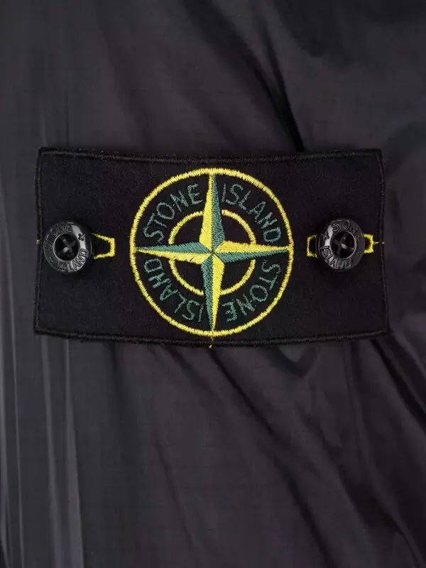 Stone Island Hooded Ripstop Jacket - Blue