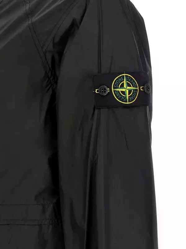 Stone Island Hooded Ripstop Jacket - Blue