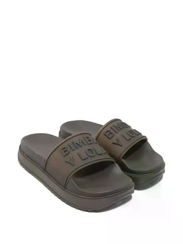 Bimba Y Lola Chocolate Platform Flip-flops - Brown