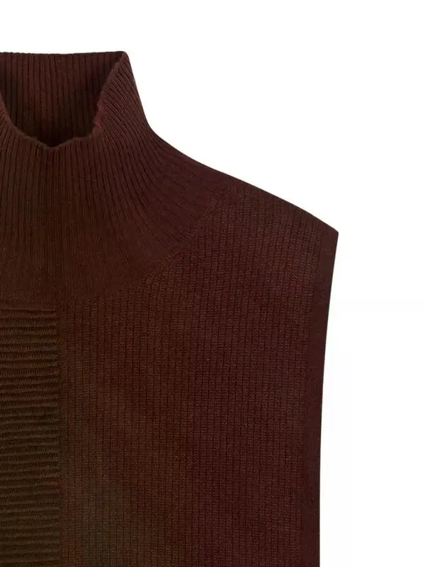 Eric Bompard Knitted Top With Side Ties - Brown