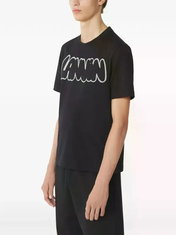 LANVIN Logo-appliqué T-shirt