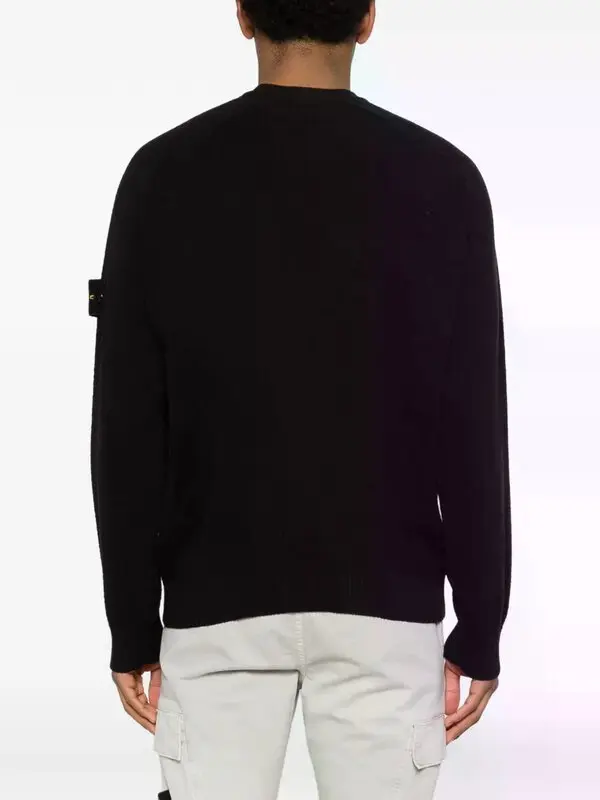 Stone Island Logo-patch Crew-neck Sweater