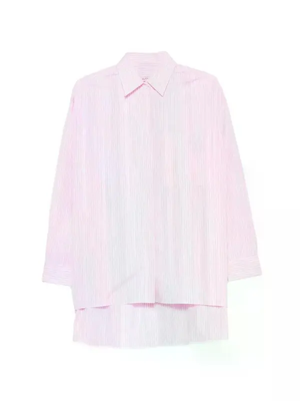 CUANTICO Chest-pocket Striped Shirt - Pink