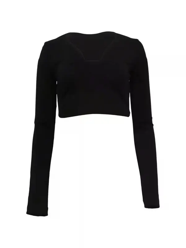 Givenchy Long Sleeve Crop Top