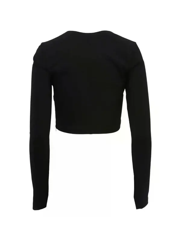 Givenchy Long Sleeve Crop Top